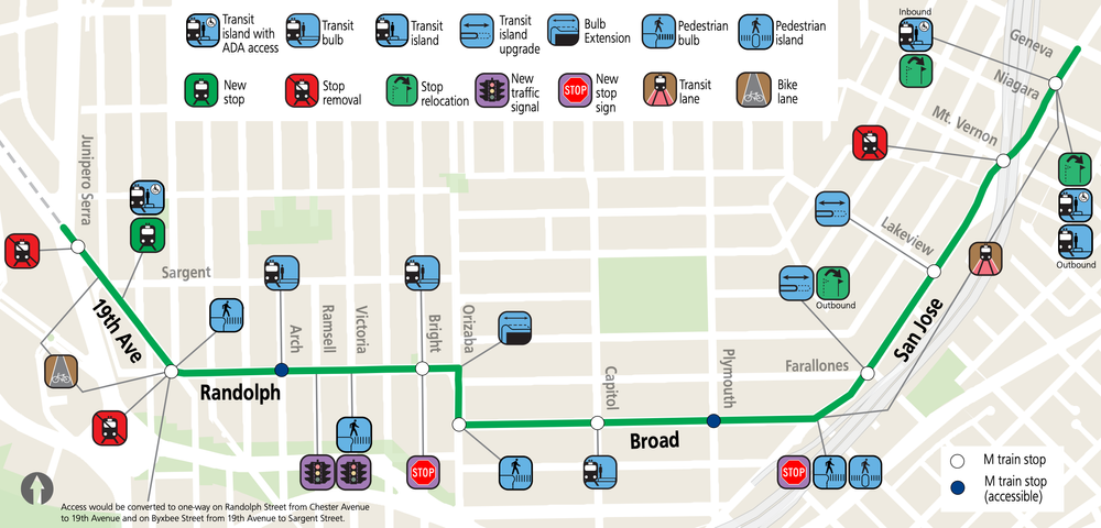 SFMTA Greenlights M Ocean View Transit Upgrades