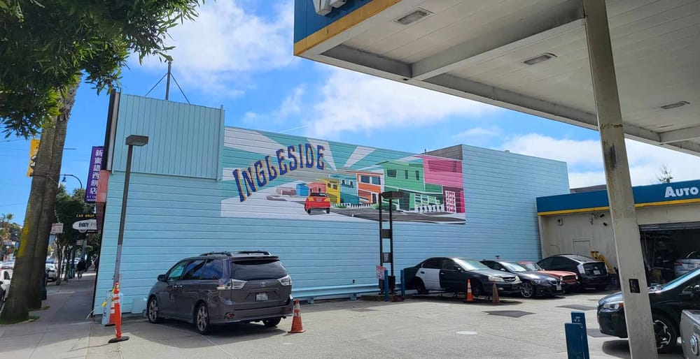 Ingleside Gets Its Own Postcard-Style Mural