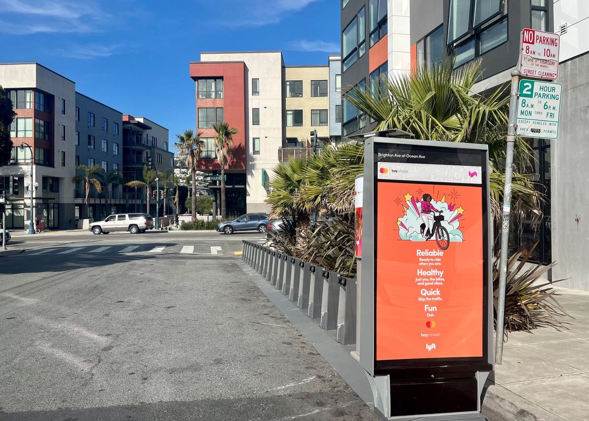 Bay Wheels Station Installed At Ocean And Brighton Avenues