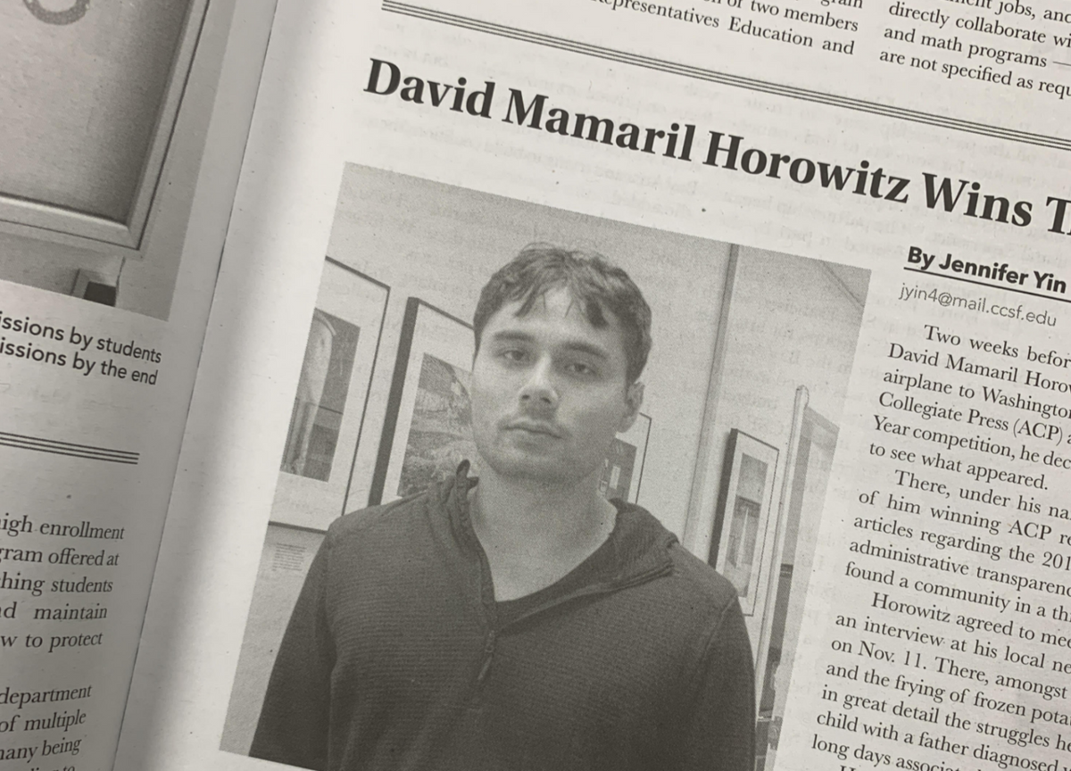 Former Light Intern David Mamaril Horowitz Awarded Student Reporter Of The Year - The Ingleside ...